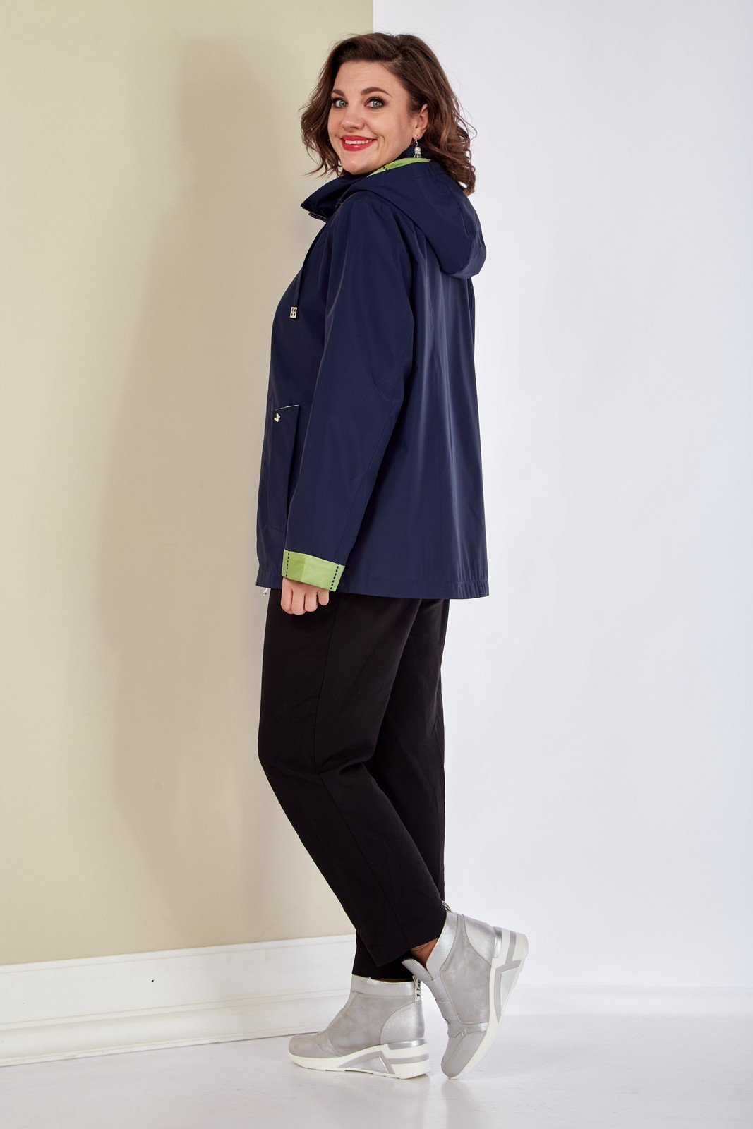 Куртка 2143 темно-синий Shetti купить - 7% скидка | в наличии